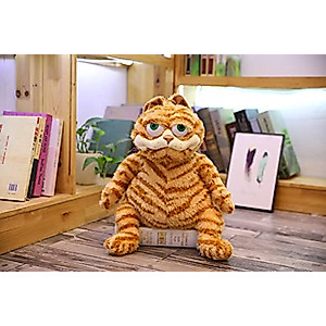 ZHAOFAFA Fat Orange Plush Cat Stuffed Animals Toy,Lifelike Yellow Tabby Cat Kitty Toy for Boys and Girls Children Xmas Birthday Gift,11.8/17.7 Inches (11.8 in（30 cm）)