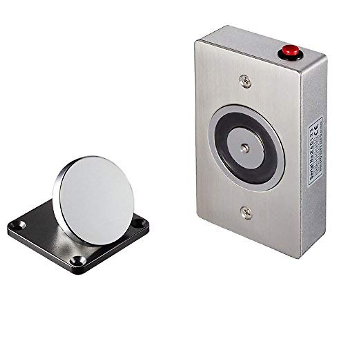 UHPPOTE Emergency Smokeproof Electromagnetic Door Holder - American Type - Flush Wall Mount