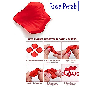 Gyunjux MARRY ME Sign LED Light Up Letter LED Candle Tealigth Red Rose Petal Valentine Gift Warm White LEDs Proposal Sign Will You Marry Me Sign Wedding Sign Engagement Sign Romantic Proposal Decoration Kit