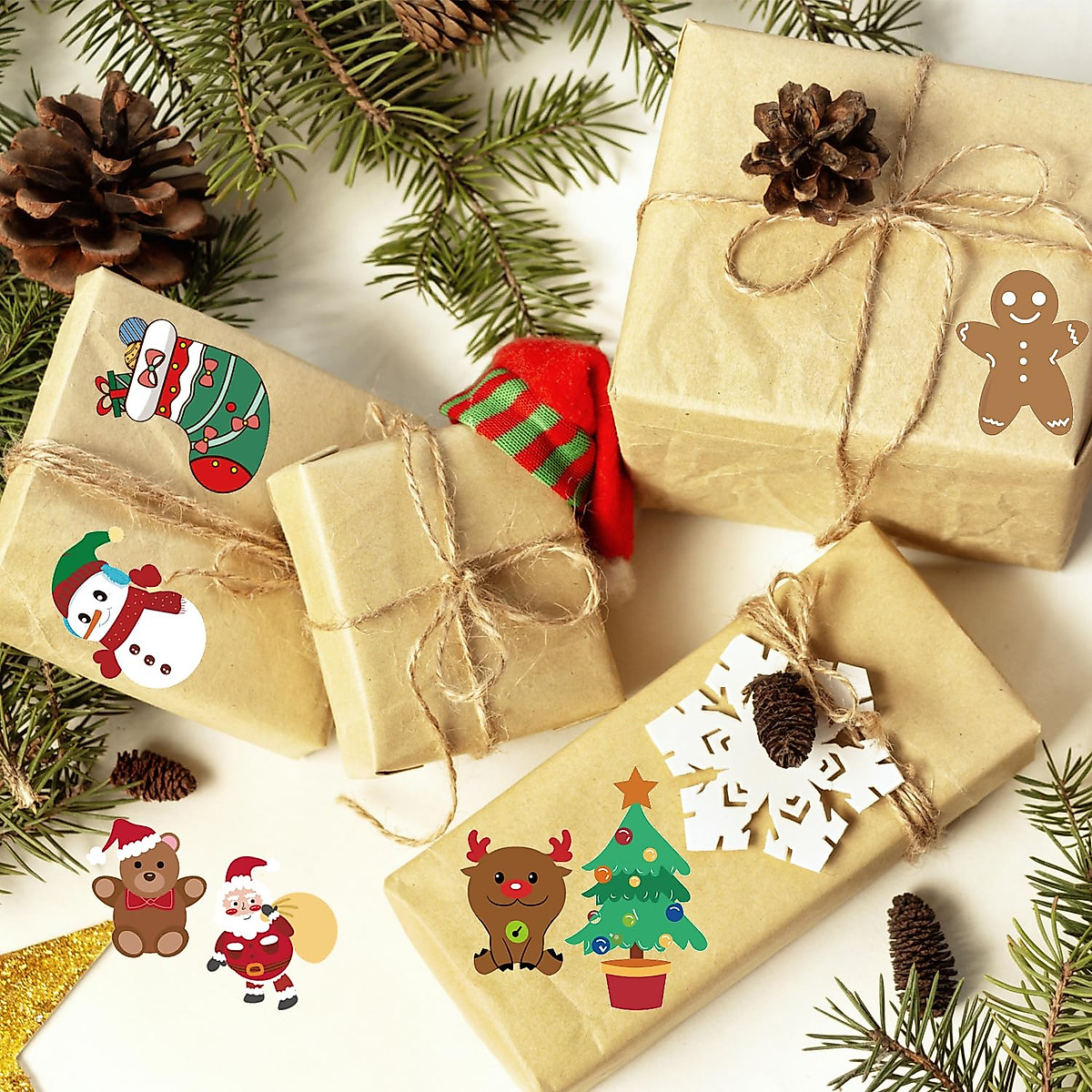 147pcs Christmas Lollipop Paper Cards Decorations,Paper Cards for Christmas Lollipop Sugar-Loaf Candy Gift Package Wrapping Decorations Xmas Lollipop Supplies Design Candy Holder (7Style)