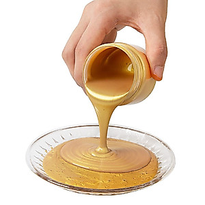 Acrylic Paint Metallic Gold, Non Toxic, Non Fading, 100ml Gold Leaf Paint for Art, Painting, Handcrafts, Ideal for Canvas Wood Clay Fabric Ceramic Craft Supplies