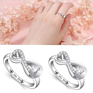memorial jewelry Infinity Mini Ring Hold Loved Ones Ashes Cremation Urn Ring for Women Finger Ring