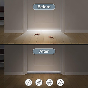 GDHOMM Under Door Draft Stopper, Door Sweeps Door Noise Blocker Soundproof Weather Stripping Window Breeze Blocker Energy Saving 30" to 36" Size Adjustable,Gray