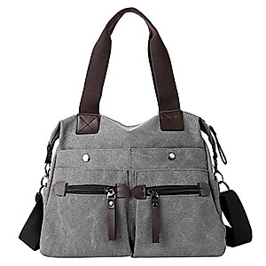 Eshow Women Canvas Shoulder Handbags, Satchel Handbags Cross-Body Bag Messenger Tote Bag for Women