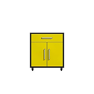 Manhattan Comfort Eiffel Garage Cabinets and Storage System, Set of 6, Yellow