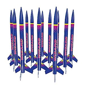 Estes - 1754 Wizard Flying Model Rocket Bulk Pack (Pack of 12) | Intermediate Rocket Kit | Step-by-Step Instructions | Science Education Kits | Great for Teachers, Youth Group Leaders and Birthdays
