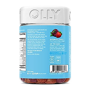 OLLY Kids Multivitamin + Probiotic Gummy, Digestive and Immune Support, Vitamins A, D, C, E, B, Zinc, Kids Chewable Supplement, Berry, 50 Day Supply - 100 Count (Pack of 1)