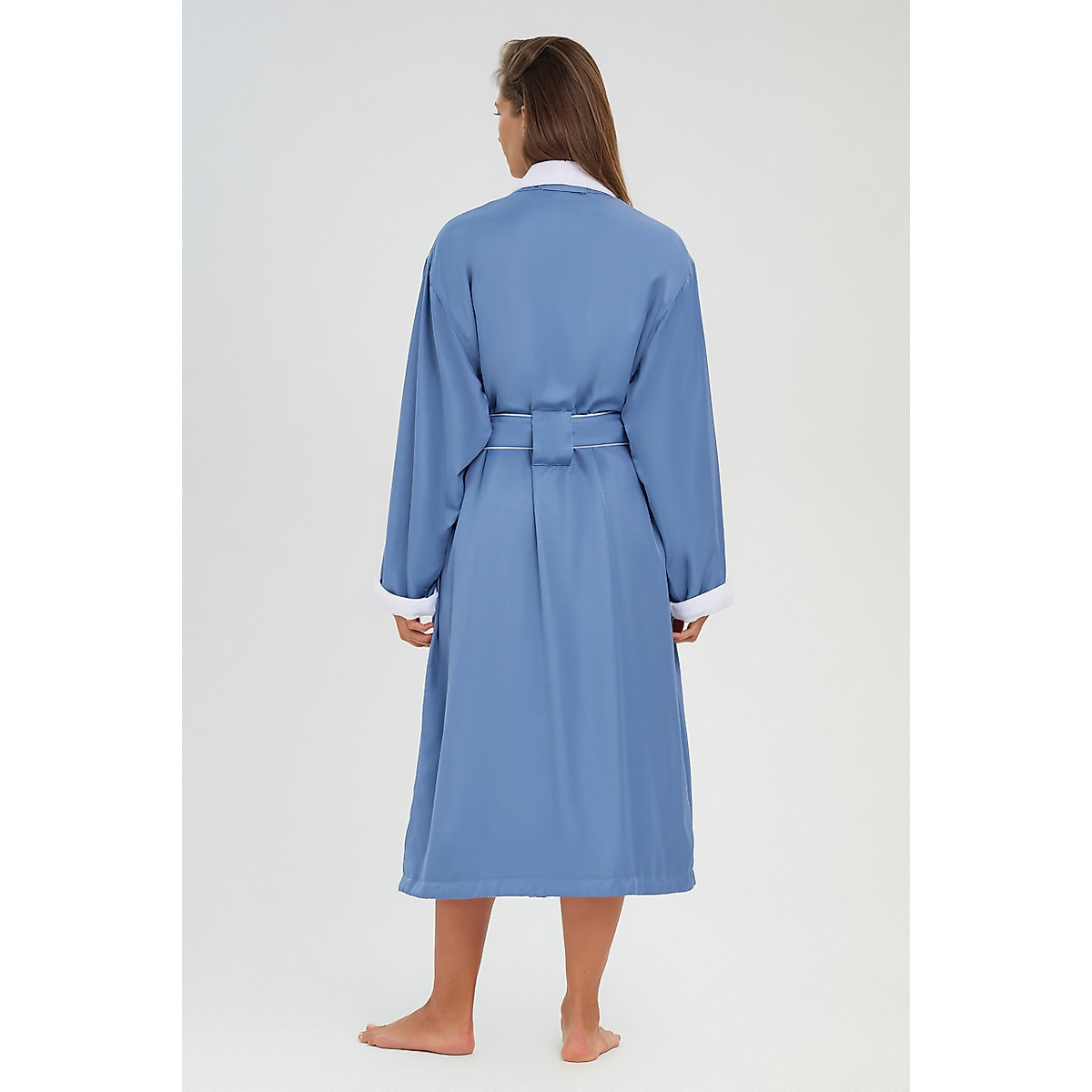 MONARCH Plush Lined Microfiber Bath Robe for Women or Men - Super Soft, Durable Luxury Spa, Resort & Hotel Bathrobe, Generously Sized (Unisex) Cypress