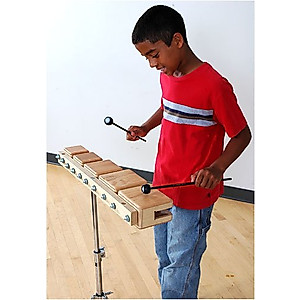 Basic Beat BBTB5 Temple Blocks Set - Quality Sound, Durable Construction, Perfect for Classroom and Band Music