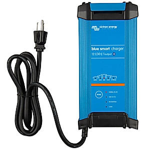 Victron Energy Blue Smart IP22 12-Volt 30 amp 120VAC, Single Output Battery Charger NEMA 5-15, Bluetooth