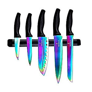 SiliSlick 12”/30.5cm Magnetic Knife Bar - Organize Kitchen Knives, Tool Holder, Utensil Organizer, Storage Rack