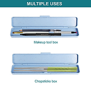 Small Pencil Box - Plastic Pencil Case for School Boys and Girls School Supply,Pencil Cases for Adults,Pencil Case Aesthetic,Multipurpose Brushes Box, Cosmetic Pencil Cases,Travel Toiletry cases