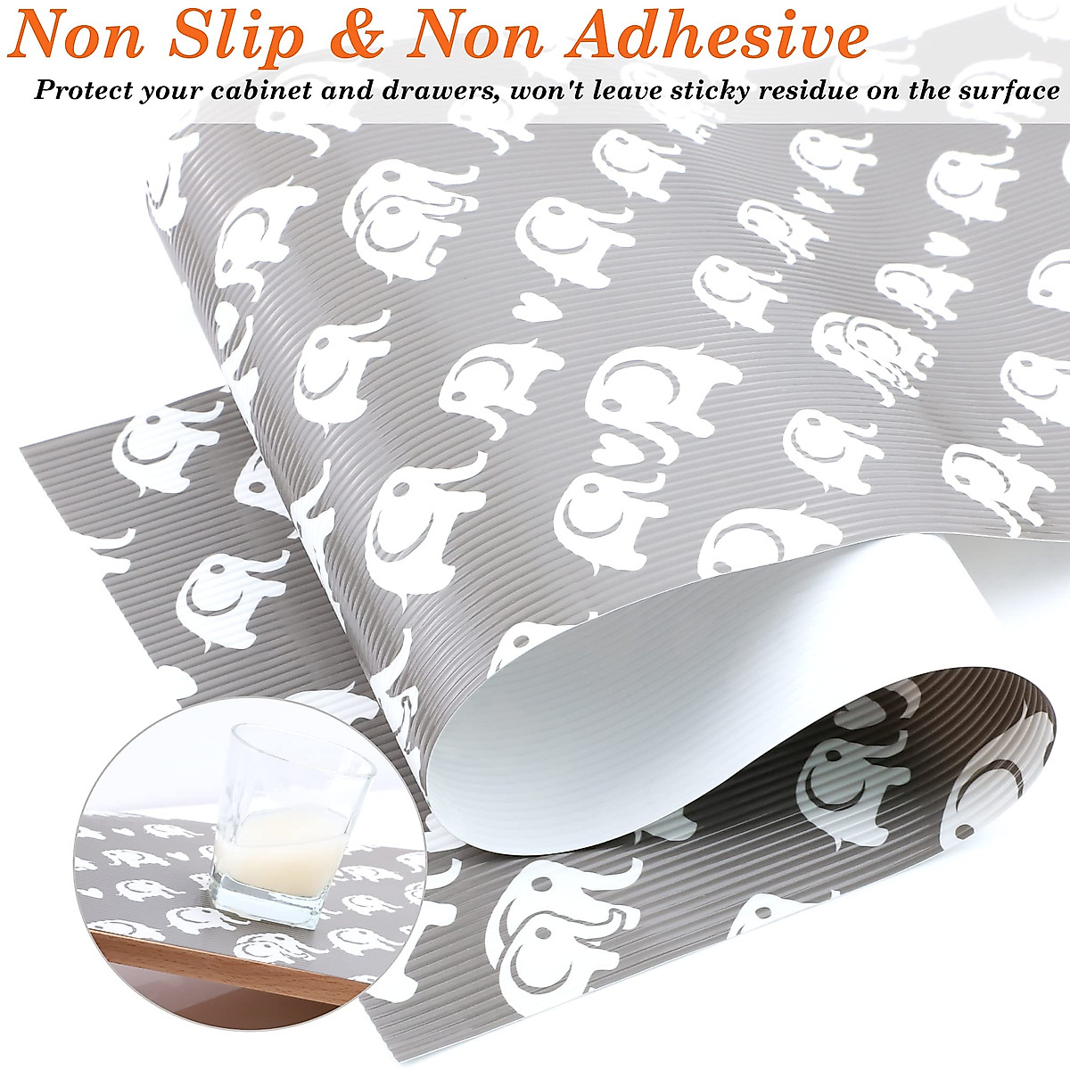 Shelf Liners for Kitchen Cabinets Non Adhesive 20 Inch Wide X 20 Ft Kitchen Cabinet Drawer Liners Waterproof Refrigerator Liners Thickened Cupboard Protector Liner for Bathroom Dresser Pantry