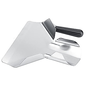 Multifunctional Kitchen Thickened Stainless Steel French Fries Shovel French Fries Bagging Spoon, Open Design For Easy Access Surface Non Slip Detachable Seamless One Piece Durable