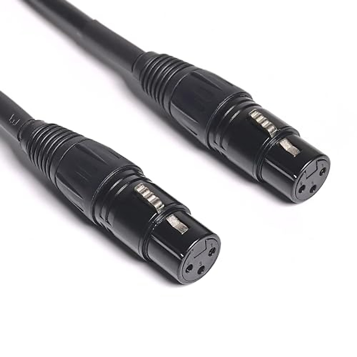 Suanqi XLR Cable XLR Adapter Cable XLR to XLR Microphone Cable, 3-Pin Female to 3-pin Male Balanced Shielded XLR Cable (6in)