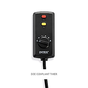 Intex 26663EG Krystal Clear Saltwater System for Above Ground Pools Up to 4500 Gallons with Automatic Timer and Ground Fault Circuit Interrupter
