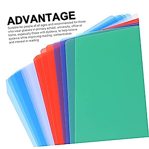 Clay Tools 16pcs Translucent Reading Strip Translucent Writing Boards - Craft Mat Plastic Writing Pad for Desk Book Marks for Home Tools Epoxy Tools Exam Pads A5 Pottery Tools