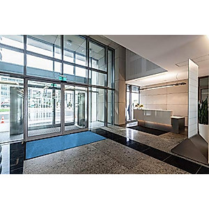 WaterHog Diamond | Commercial-Grade Entrance Mat with Rubber Border – Indoor/Outdoor, Quick Drying, Stain Resistant Door Mat (Charcoal, 4' x 6')