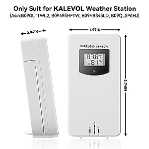 Weather Station Indoor Outdoor Thermometer Wireless Remote Sensor, Home Weather Station Temperature Humidity Monitor