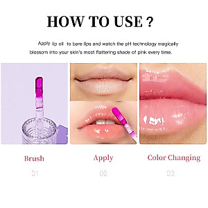 Alkyne Boss Up Cosmetics Color Changing Lip Oil, BossUp Cosmetics Color Changing Lip Oil Stain, BossUpCosmetics Color Changing Lip Oil, Boss Up Cosmetics Lip Gloss (2Pcs)