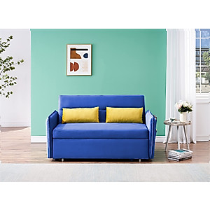 ERYE Blue Side Pockets Pillows Twin