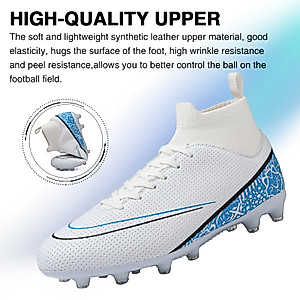 Soccer Cleats Mens Football Cleats Women Tacos de Futbol para Hombre Soccer Shoes for Big Boy High Top Football Boots Tacos de Futbol Zapatos de Futbol para Hombres Outdoor Soccer Shoes AG