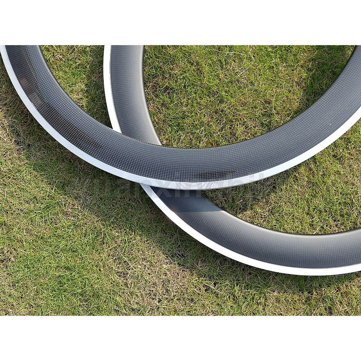 Toray Carbon Wheel Rims Full Carbon 3K Matt Road Bike Clincher Wheel Rim 60mm Alloy Brake Side Width 20.4mm / Holes : 28, 32