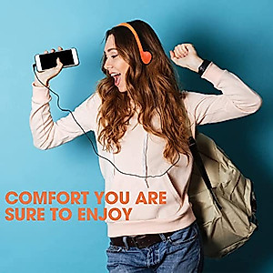 32 Pack Headphones Student Headphone Adjustable on Ear Headphone Library Headphone Wire Classroom Headphone with 3.5 mm Headphone Plug for Boys Girls Adults School (Light Blue, Orange, Blue, Black)