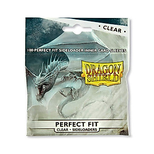 Dragon Shield 100 Standard Size Sideloader Clear Perfet Fit Sleeves (10 Packs)