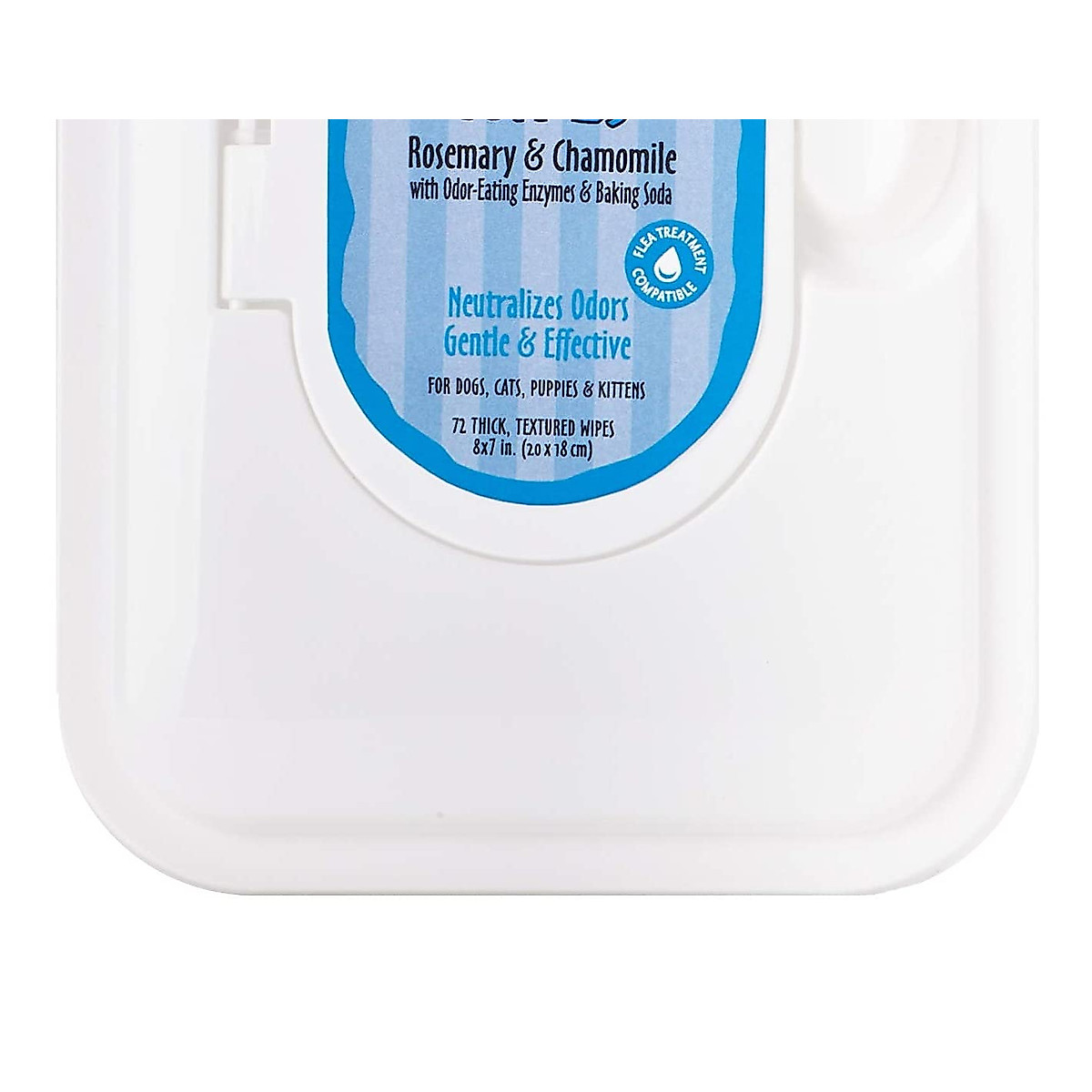 Earthbath Totally Natural Pet Care Tushy Wipes Rosemary & Chamomile 72 Wipes