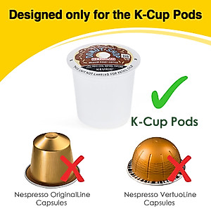 Aredpoook K Cup Coffee Pod Holder, Space Saving K Cup Holder, Acrylic Coffee Pod Storage for Keurig Kcups, Adhesive Coffee Pod Organizer, Compatible with 24 Kcup Pods Capsule