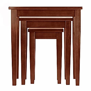 Winsome Wood Regalia Accent Table, Walnut, 14.9"D x 20"W x 21.6"H