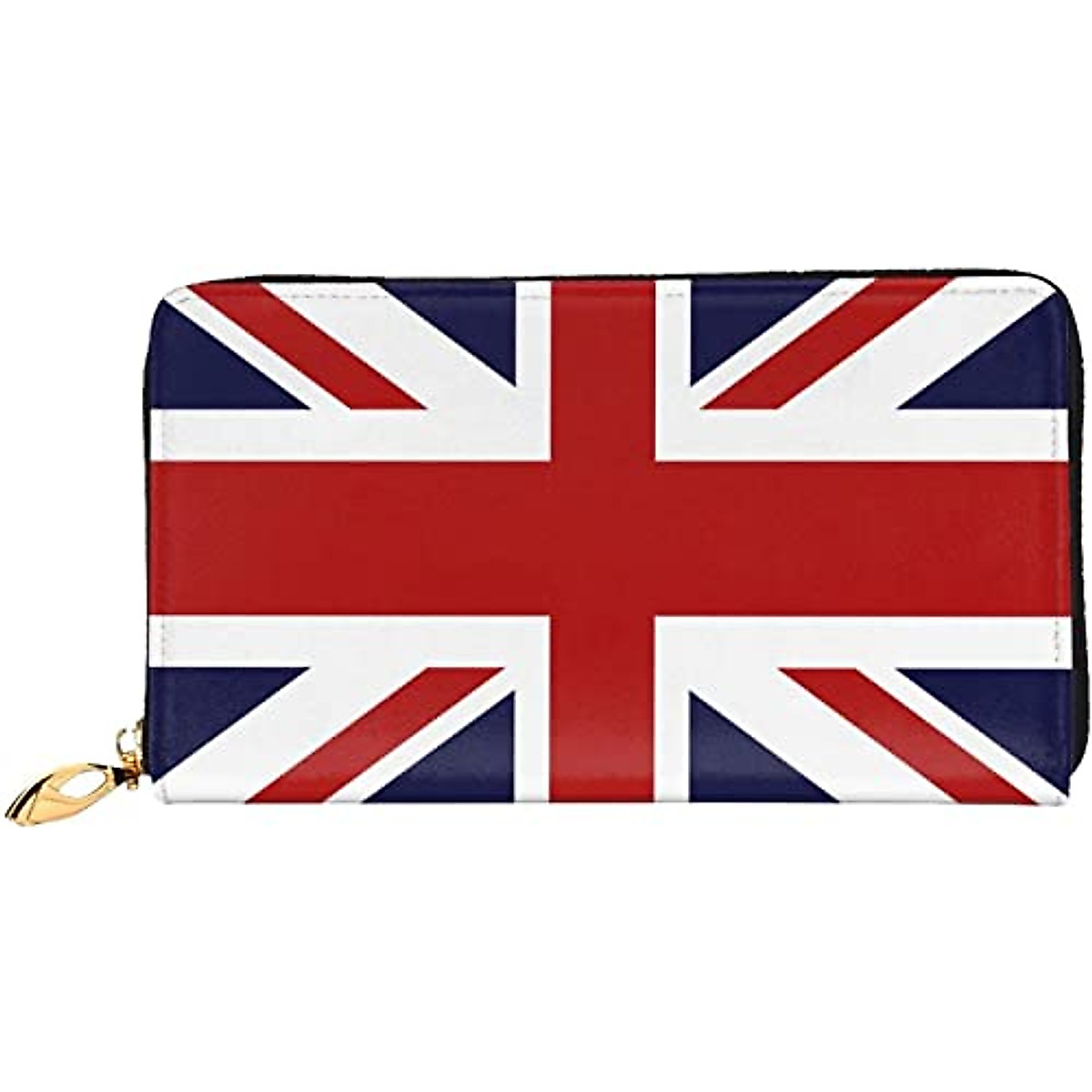 Union Jack British Flag Leather Wallet Long Clutch Purse Fashion Wristlet Handbag