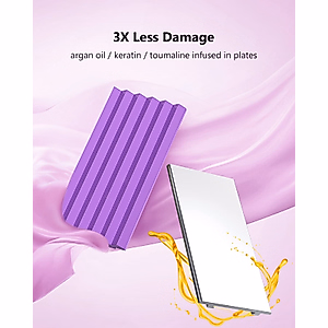 Terviiix Hair Crimper for Women with 4 Interchangeable Plates, Keratin & Argan Oil Infused Crimping Iron for Hair, Volumizing Crimper Hair Iron with 5 Heat Settings & 60 Min Auto Off