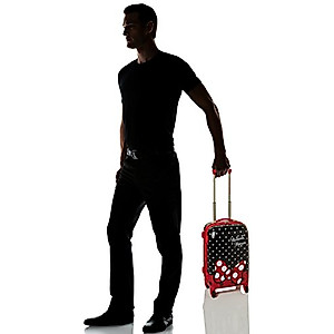 American Tourister Disney Hardside Luggage with Spinner Wheels, Black, Red, White, Carry-On 21-Inch