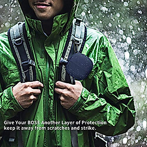 Aotnex Silicone Case for Bose SoundLink Micro Bluetooth Speaker, Super Soft Waterproof Shockproof Cover with Portable Metal Hook Fits Bose Micro Speaker for Secure Outdoor Protection(1 Pack) (Blue)