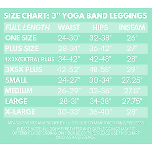 Leggings Depot Women's 3" Waistband Yoga High Waisted Solid Leggings Pants (Full Length, Black, Plus Size)