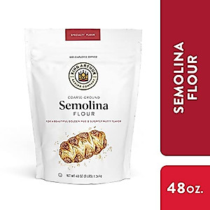 King Arthur Semolina Flour, Coarse Ground, High Protein Durum Wheat, Kosher, 3lbs,White