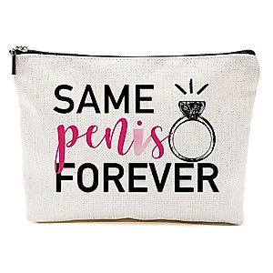 Fun Bridal Shower & Engagement Gifts - Makeup Travel Case & Bag for Bride & Bachelorette Party
