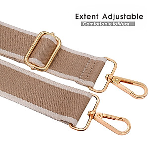 ROYGBCP Adjustable Purse Strap Bag Shoulder Strap Replacement Crossbody Canvas Bag Handbag Purses for Unisex thick crossbody strap replacement