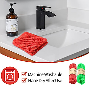 AbuQ 2 Pieces African net Sponge for exfoliating,African exfoliating net, African wash net, African Ghana Sapos scrubbing washcloth rag for Smoother Skin and Daily use;Yellow-Blue