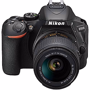 Nikon D5600 W/AF-P DX NIKKOR 18-55mm f/3.5-5.6G VR + Accessory Bundle (19pc Bundle) (Renewed)