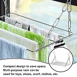 Drying Rack Clothing Hanging Drying Rack Clothing Clothes Drying Rack Space-Saving Clothes Drying Rack for Towels Baby Clothes Lingerie Shoes Socks Laundry Rack Drying