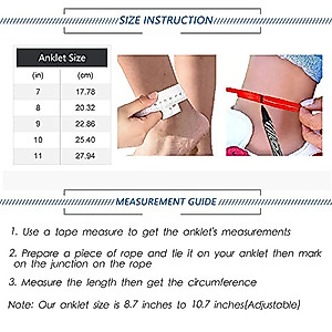 Personalized Name Ankle Bracelet for Women Custom Layered Name Anklet with Initials 18K Gold Plated Graduation Gift Customized Anklets for Women 8.7”-10.7”