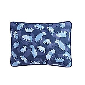 Eddie Bauer - Full Size Quilt Set, Reversible Kids Bedding with Matching Shams, Ideal for Toddler Bedding Set (Camp Camo Navy, Full)