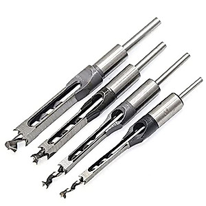 Square Hole Drill Bit Countersink Drill Bit for Wood Tenoning, Long Seam and Square Hole Making (6mm)