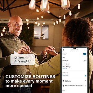 Sengled Zigbee Smart Edison Bulbs, Smart Hub Required, Work with SmartThings and Echo with Built-in Hub, Voice Control with Alexa and Google Home, Amber Warm 2000K LED E26 Edison Bulb, 60W Eqv. 6 Pack