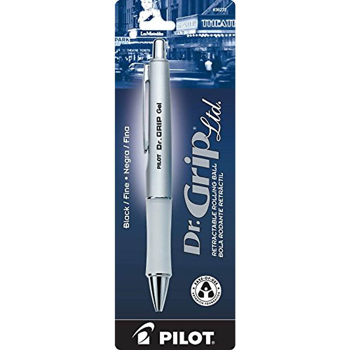 PILOT Dr. Grip Limited Refillable & Retractable Gel Ink Rolling Ball Pen, Fine Point (Assorted)