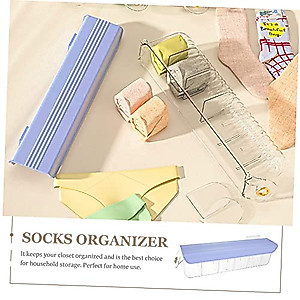 COLLBATH Wall-mounted Storage Box Sheer Panties House Socks Clear Drawers for Clothes Home Supply Sock Organizer Socks Wall Mounted Drawer Sock Hanging Box Wall Hanging Box for Underwear
