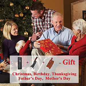 ROCOCO Heavy Duty Meat Cleaver Bundle with Butcher Knife for Meat Cutting Outdoor BBQ Camping Hunting Viking Gift Men